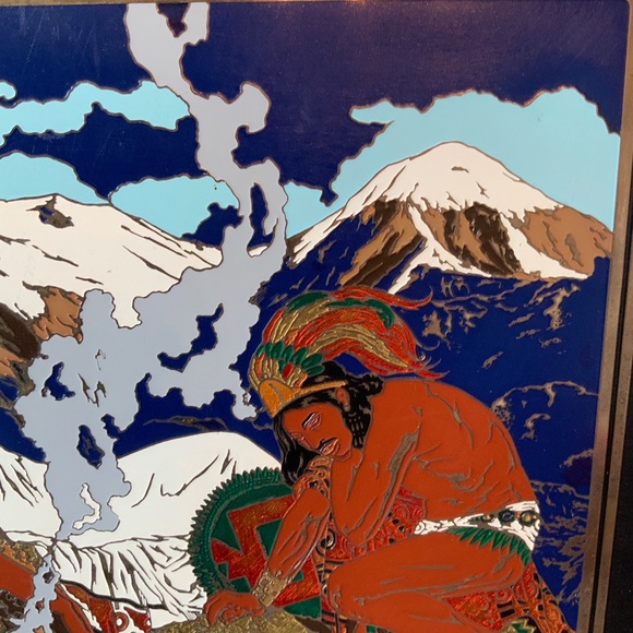 Wall Decor | The Legend Of Volcanoes Mexican Tale Inlay Picture | Poshmark